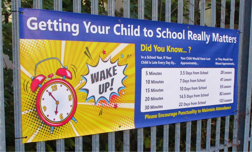 Getting Your Child to School Really Matters Printed School Banners ...