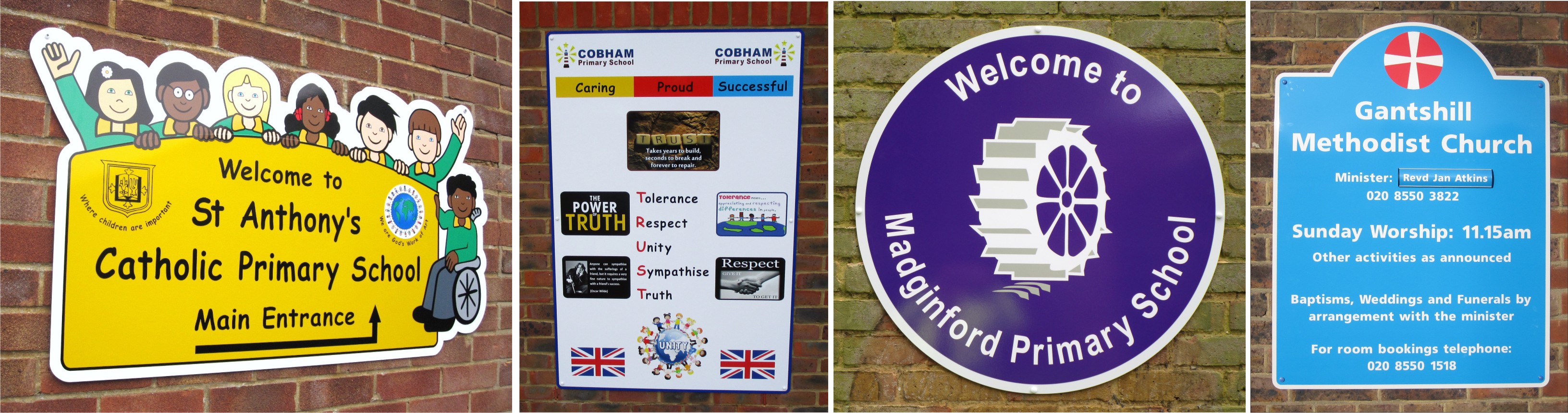 Wall Mounted ACM Signs - Signs 4 Schools