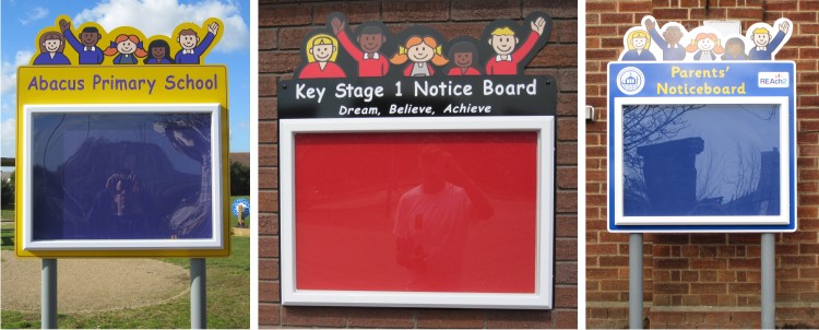 Character Outdoor School Notice Board - Signs 4 Schools