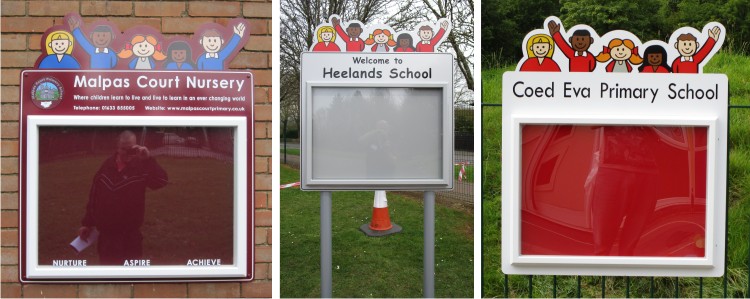 Character Outdoor School Notice Board - Signs 4 Schools