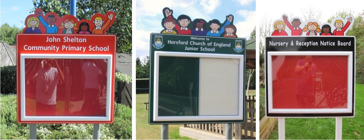 Character Outdoor School Notice Board - Signs 4 Schools