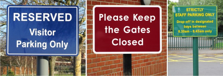 General School Notice Signs - Post Mounted - Signs 4 Schools