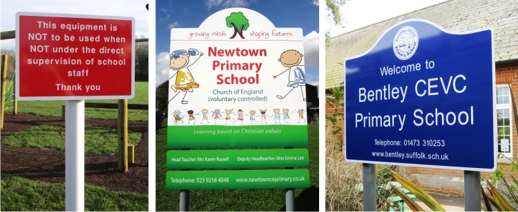 Post Mounted School Signs - Signs 4 Schools