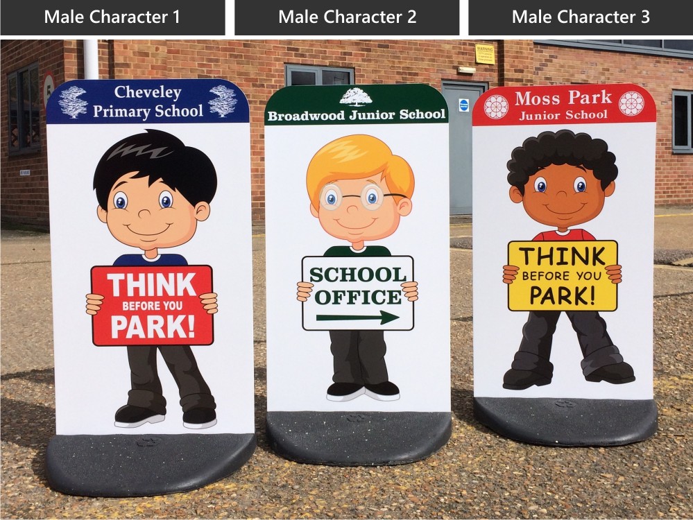 Character Child Friendly Custom Pavement Signs - Signs 4 Schools