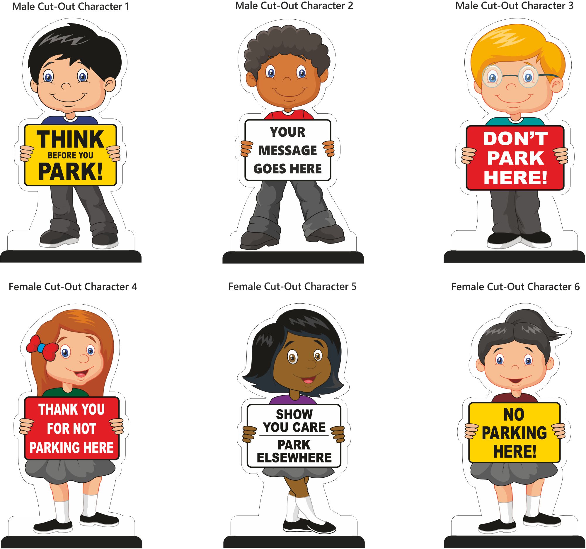 Child Friendly Cut-Out Pavement Signs - Signs 4 Schools