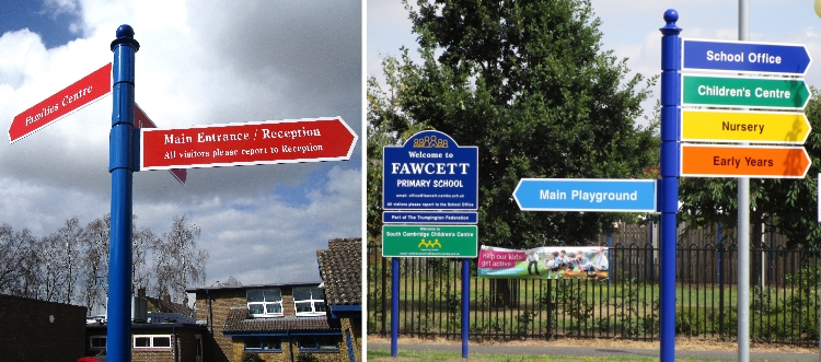Fingerpost Directional Signs - Signs 4 Schools