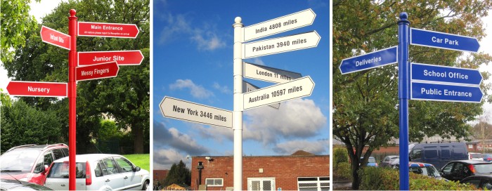 Fingerpost Directional Signs - Signs 4 Schools