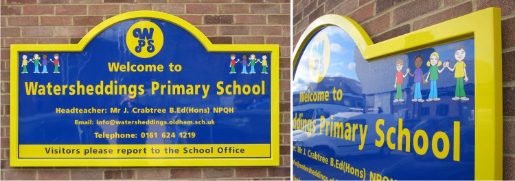GRP Fibreglass School Signage - Signs 4 Schools