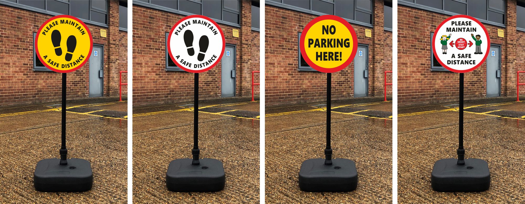 Lollipop Style Portable School Signs - Signs 4 Schools