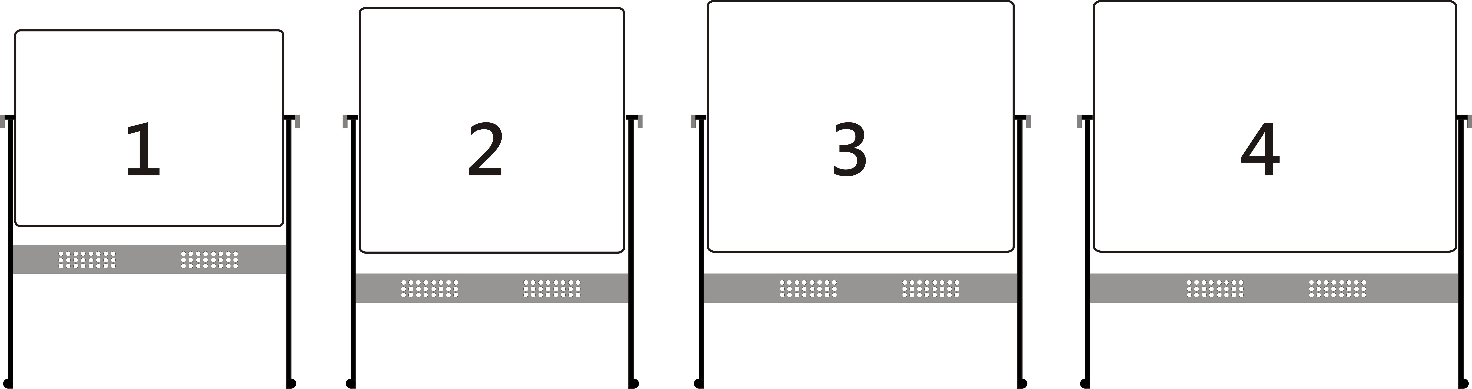 Colourwipe - Non Magnetic Pastel Shaded Mobile Drywipe Board - Signs 4 ...