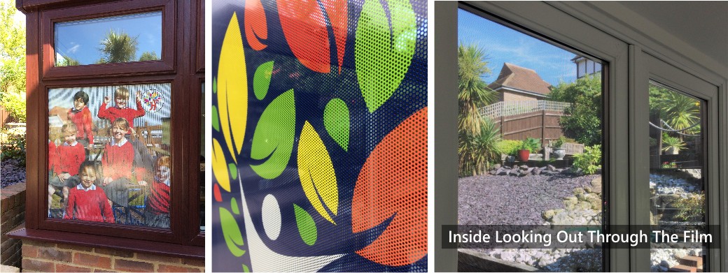 One-Way Printed Vinyl Graphics - Signs 4 Schools