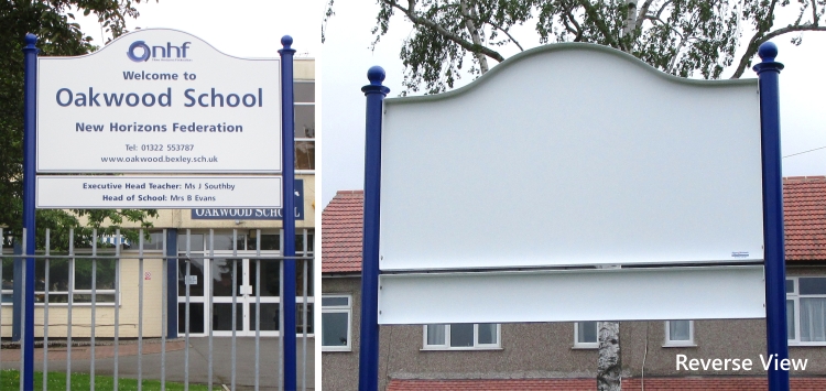 Premium Post Mounted Aluminium School Signs - Signs 4 Schools
