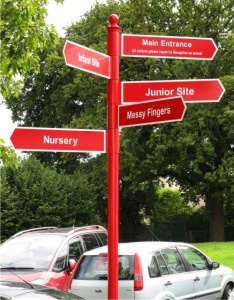 Fingerpost Directional Signs - Signs 4 Schools