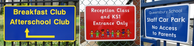 Signs For Metal Railings, Gates and Posts - Signs 4 Schools