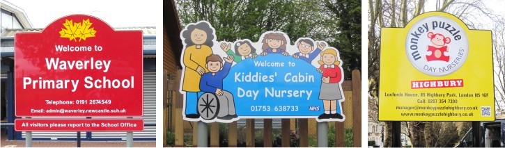 Post Mounted School Signs - Signs 4 Schools