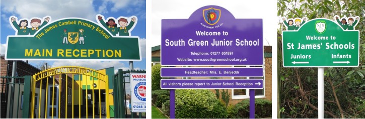 Post Mounted School Signs - Signs 4 Schools
