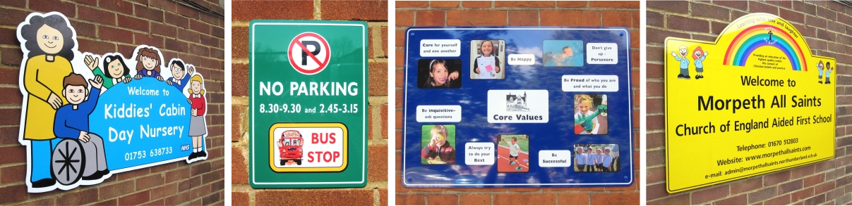 Wall Mounted ACM Signs - Signs 4 Schools