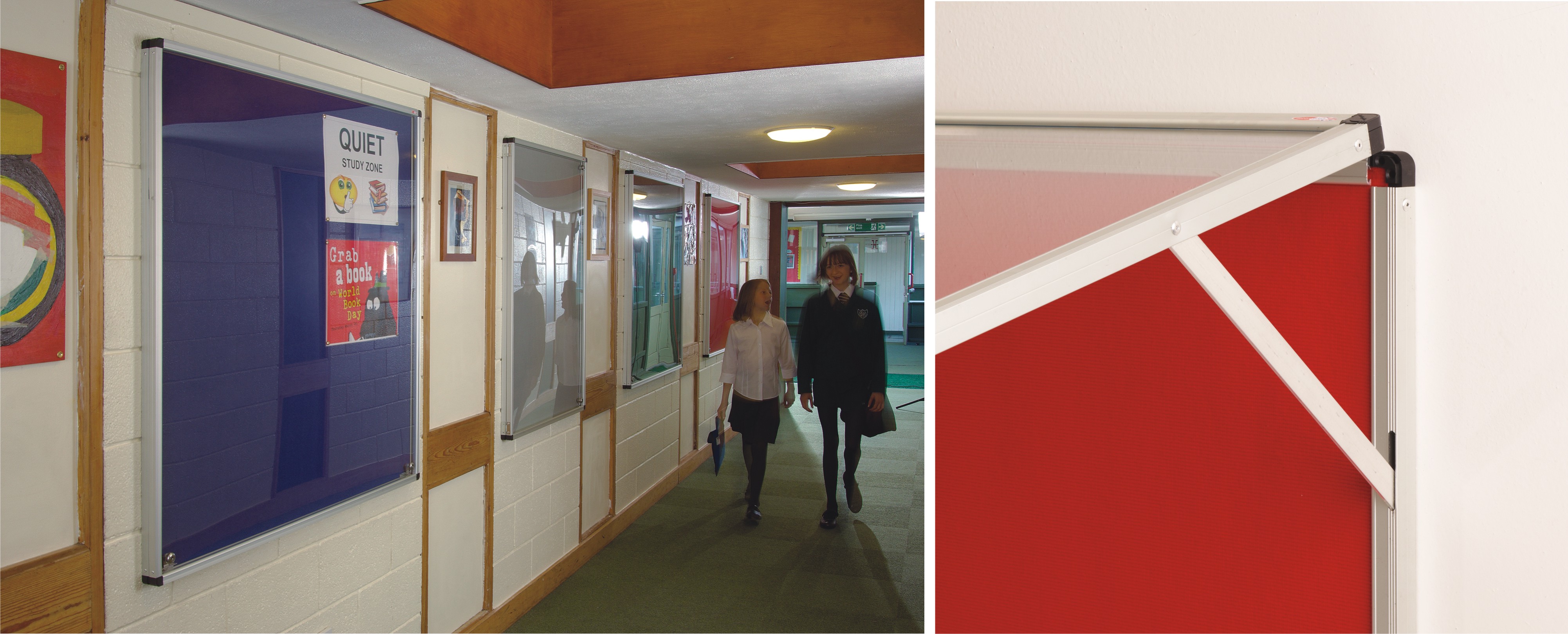 Resist-A-Flame Tamperproof Corridor Noticeboards - Signs 4 Schools