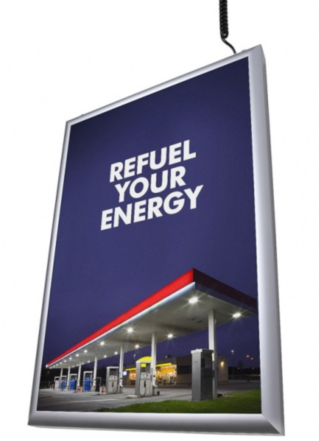 Double Sided Flat Front Illuminated Poster Light Box - Signs 4 Schools