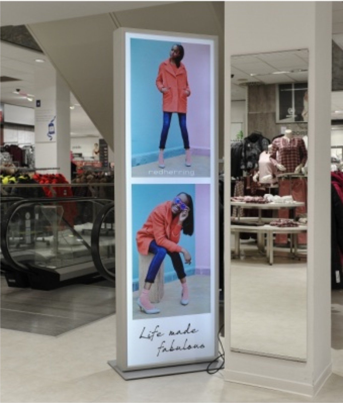 Flat Front Totem Poster Light Box - Signs 4 Schools