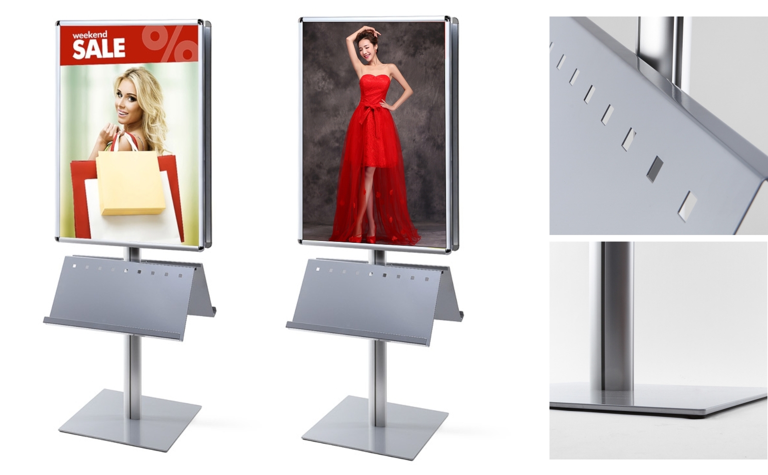 Info Pole Double Sided Poster Display - Signs 4 Schools