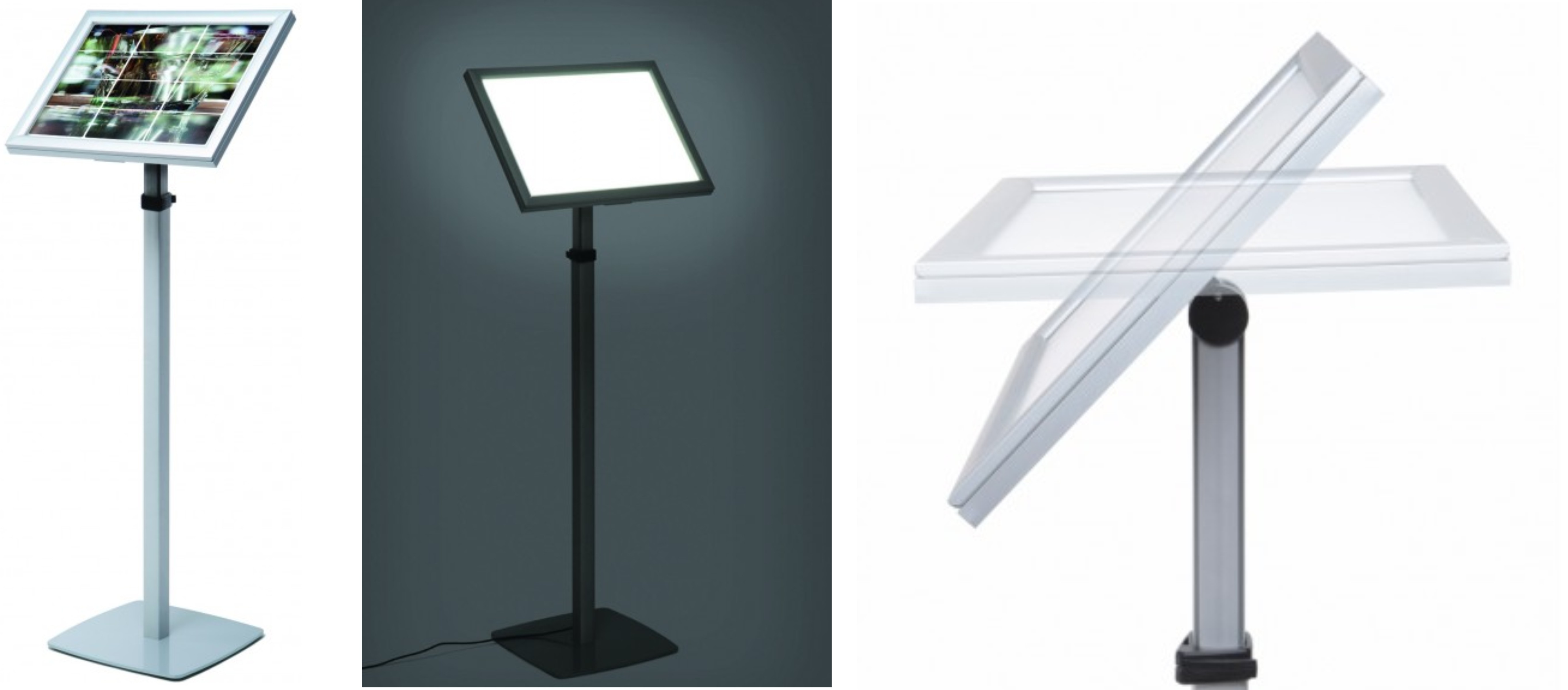 LED Back Lit Telescopic Menu Stand - Signs 4 Schools