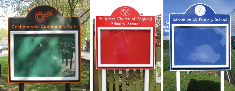 Midi Superior External School Notice Board - Signs 4 Schools