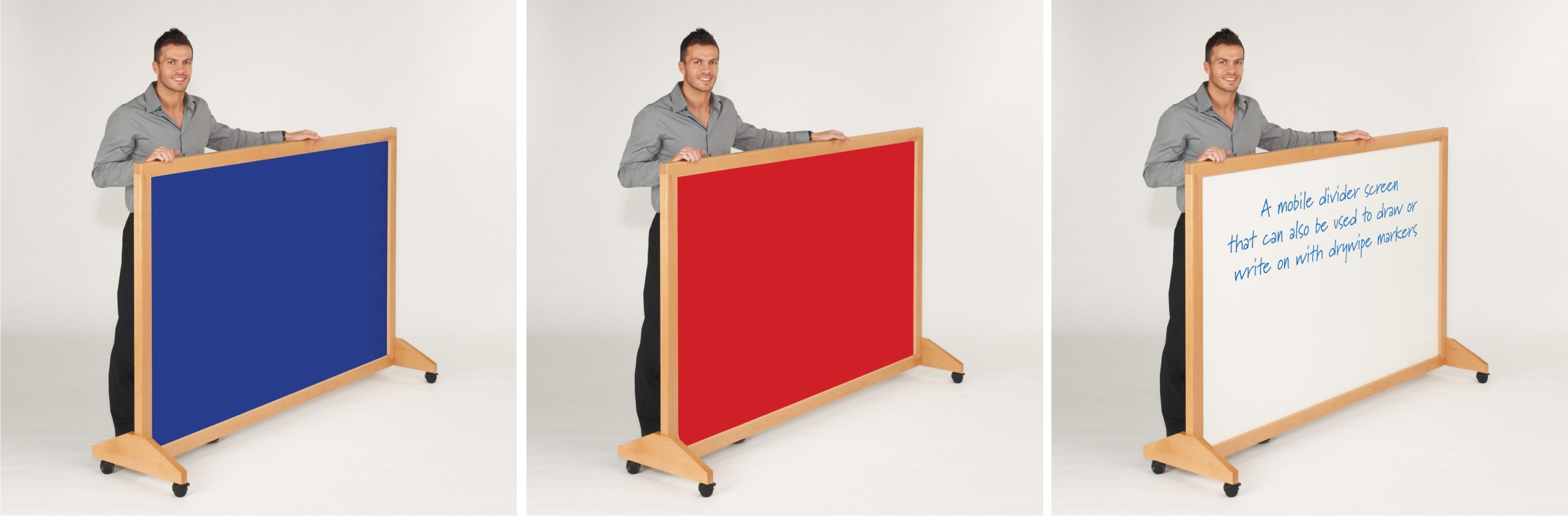 Mobile Wood Framed Notice Board - Signs 4 Schools