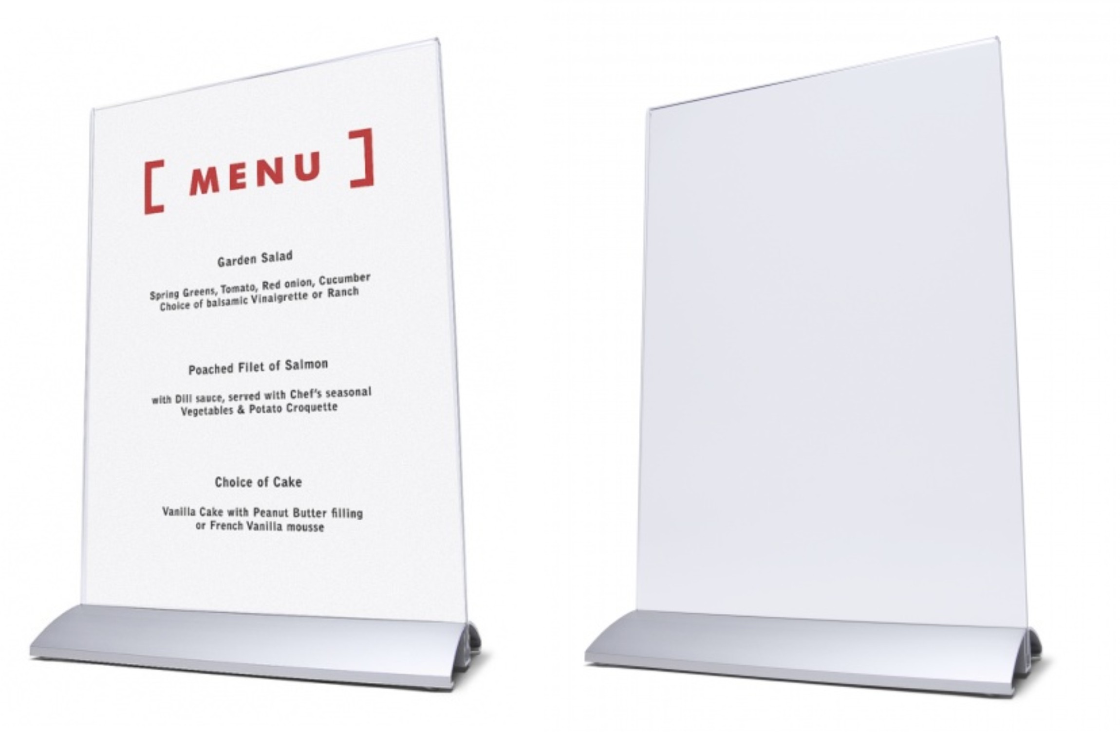 Premium Table Top Menu Holders - Signs 4 Schools