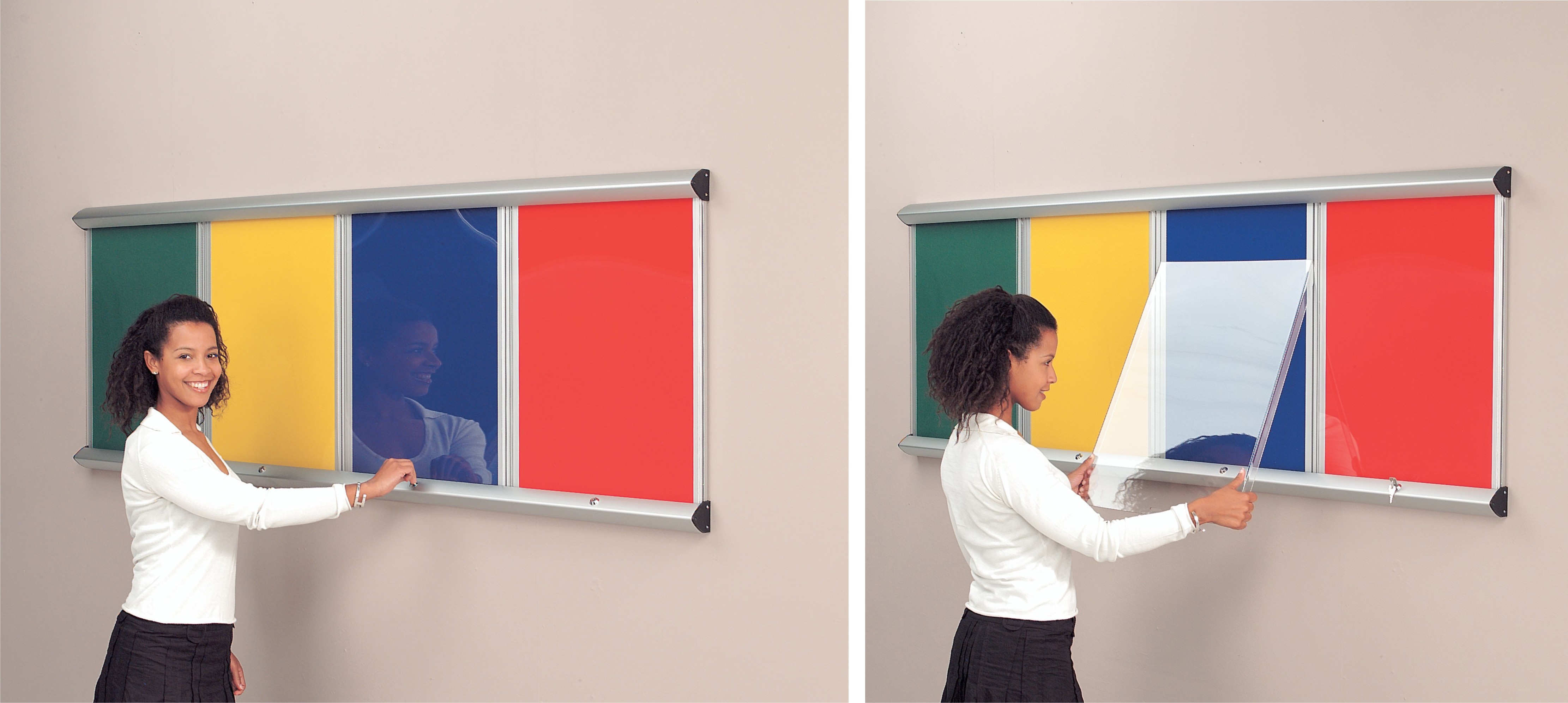 Shield Showline Multi-Bank Notice Board - Signs 4 Schools