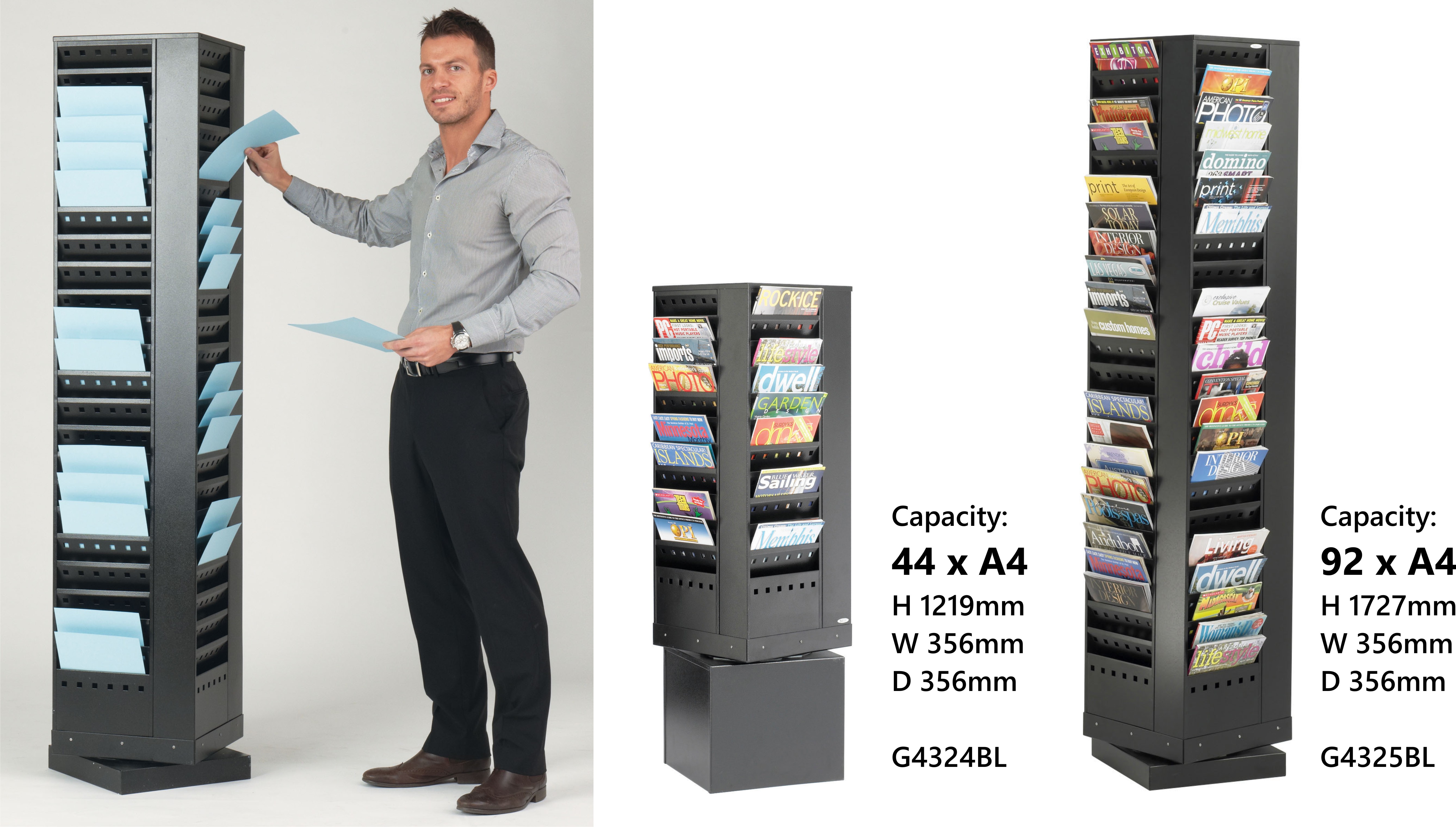 Steel Revolving Literature Dispensers - Signs 4 Schools