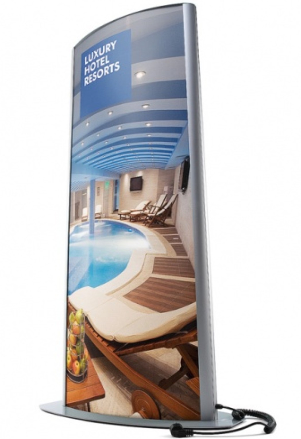 Curved Front LED Totem Poster Light Box - Signs 4 Schools