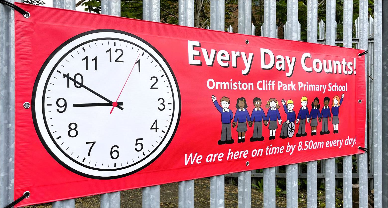 Getting Your Child to School Really Matters Printed School Banners ...