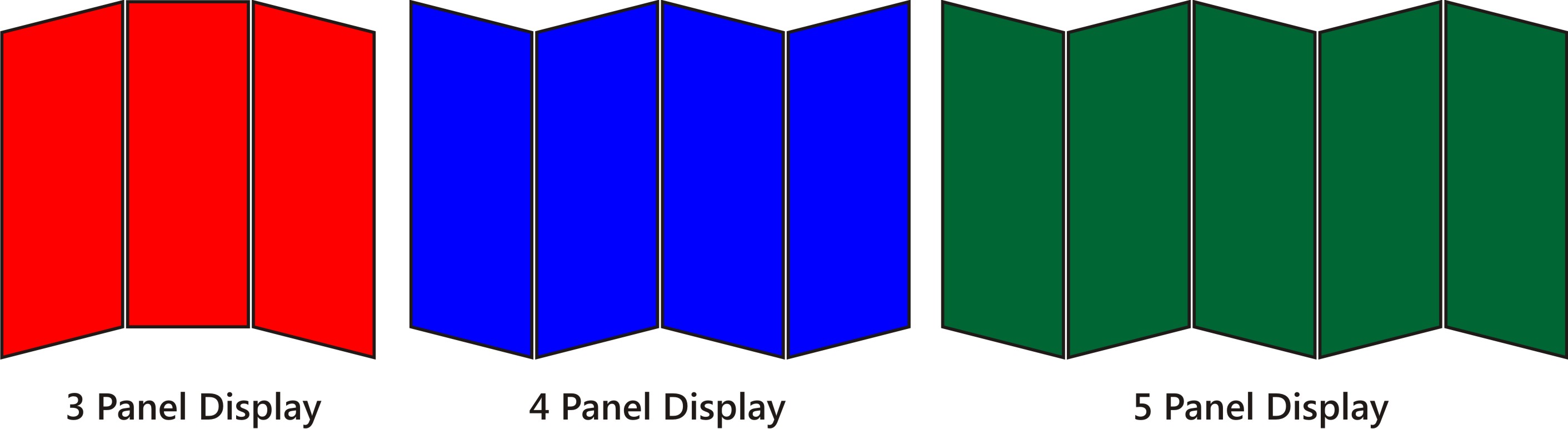 Full Height Folding Display Panels - Signs 4 Schools
