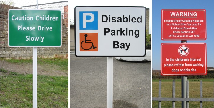 General School Notice Signs - Post Mounted - Signs 4 Schools