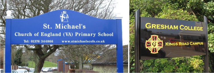 Premium Post Mounted Aluminium School Signs - Signs 4 Schools