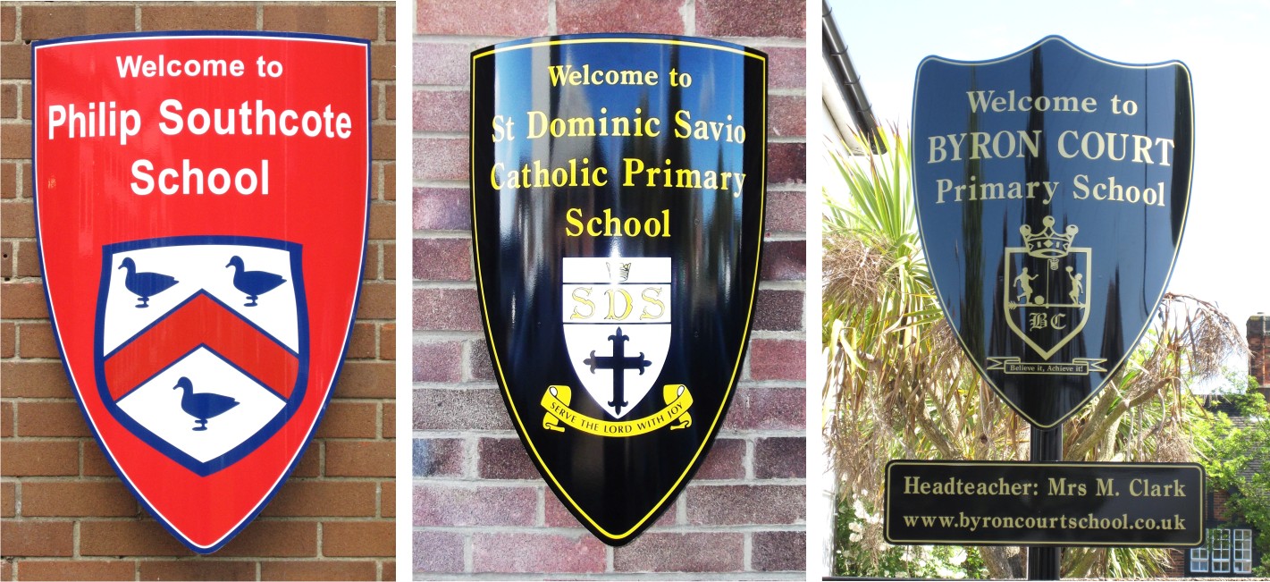 School Shield Signs - Signs 4 Schools
