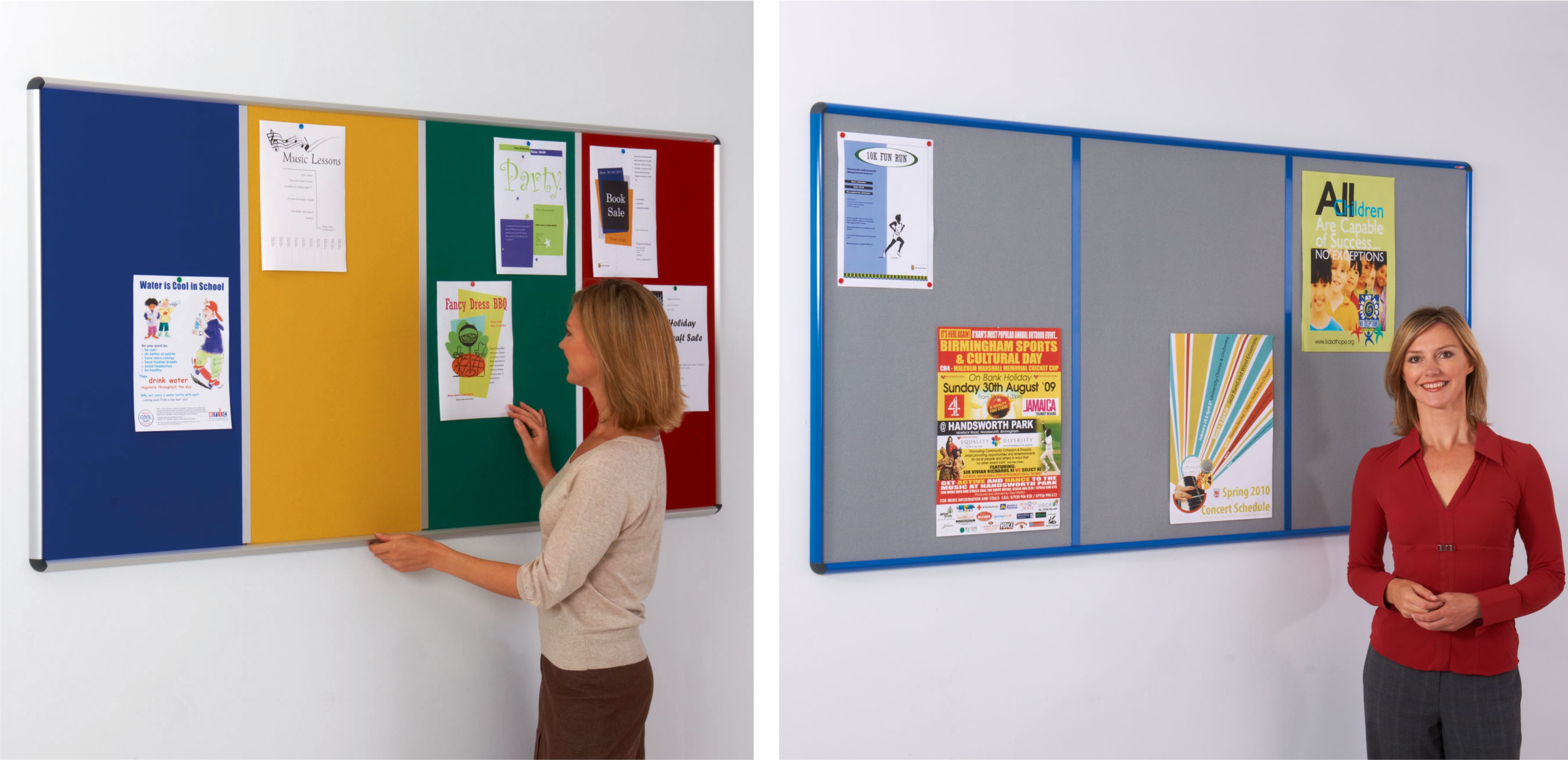 Shield Resist-A-Flame Multi-Bank Notice Boards - Signs 4 Schools