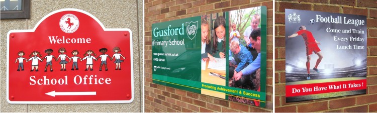 Wall Mounted ACM School Signs - Signs 4 Schools