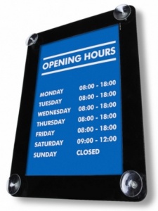 Window Display Poster Holder - Signs 4 Schools