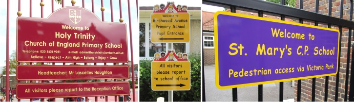 Signs For Metal Railings, Gates and Posts - Signs 4 Schools