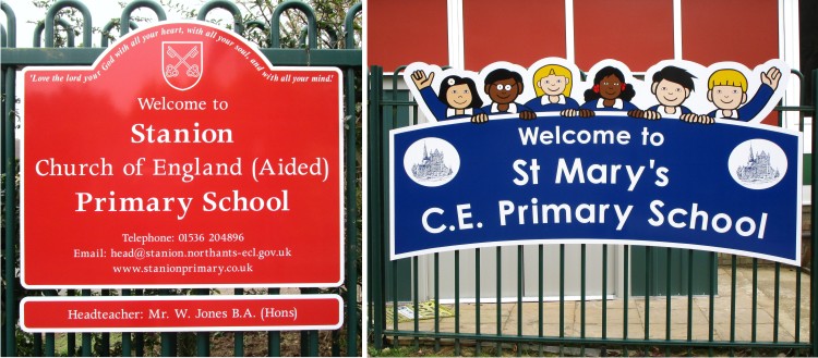 Signs For Metal Railings, Gates and Posts - Signs 4 Schools