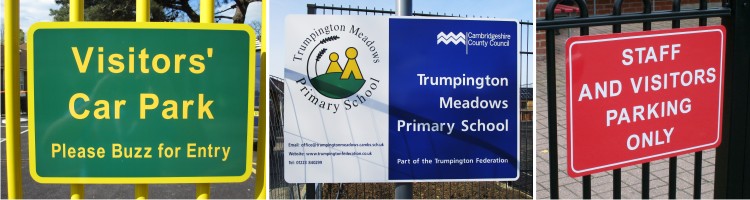 Signs For Metal Railings, Gates and Posts - Signs 4 Schools