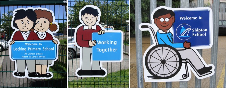 Signs For Metal Railings, Gates and Posts - Signs 4 Schools