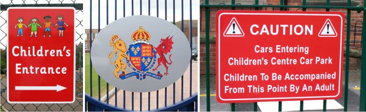 Signs For Metal Railings, Gates and Posts - Signs 4 Schools