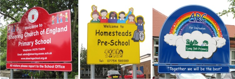 Post Mounted School Signs - Signs 4 Schools