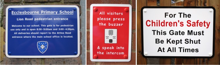 General School Notice Signs - Wall Mounted - Signs 4 Schools